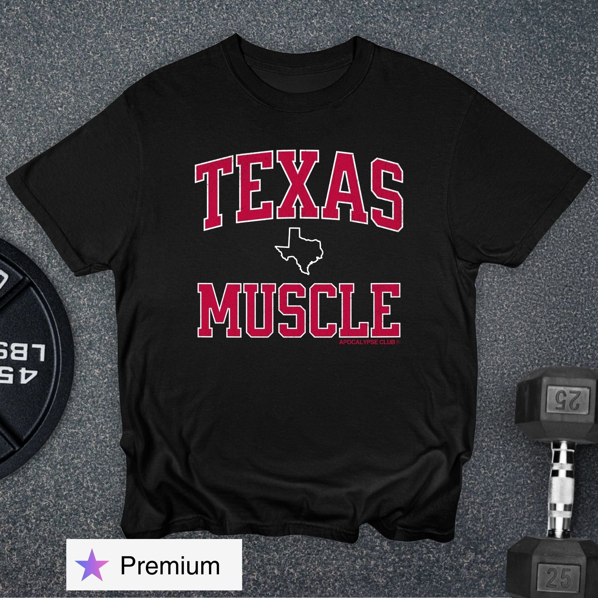Texas Muscle Premium T-Shirt – Apocalypse Club